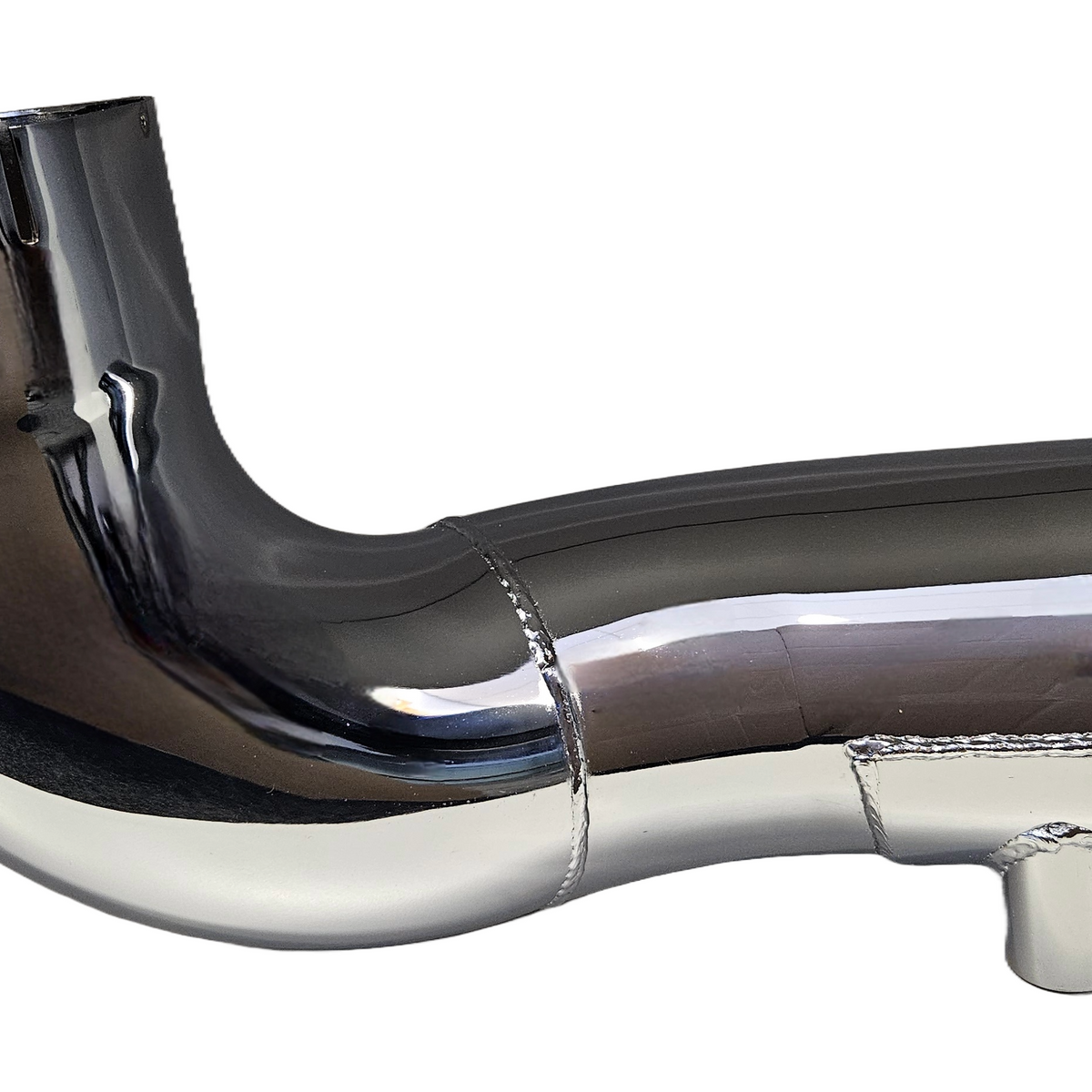 5" (127mm) Chrome Plated Direct Fit Mack/Volvo RH Driver Elbow ...