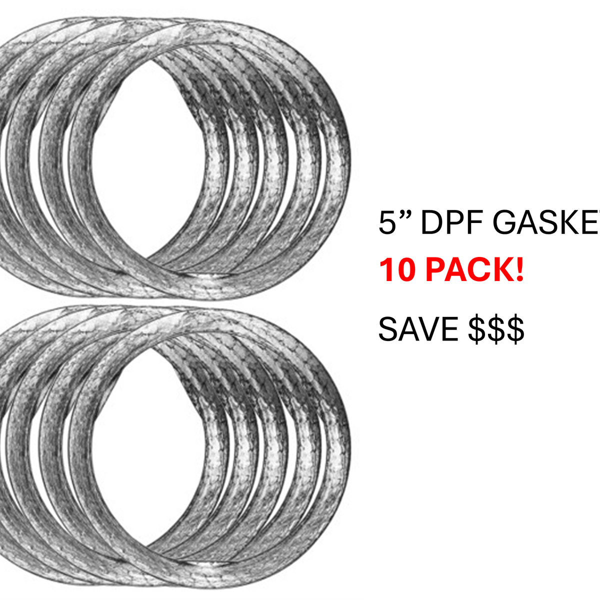 DPF Gasket 5" Suits Cummins 2866337 - 10 Pack – Ultimax Industries