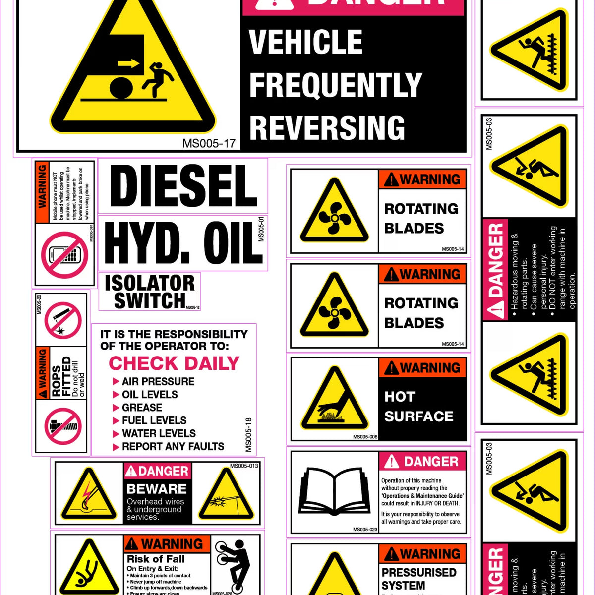 Dozer Sticker Kit – Ultimax Industries