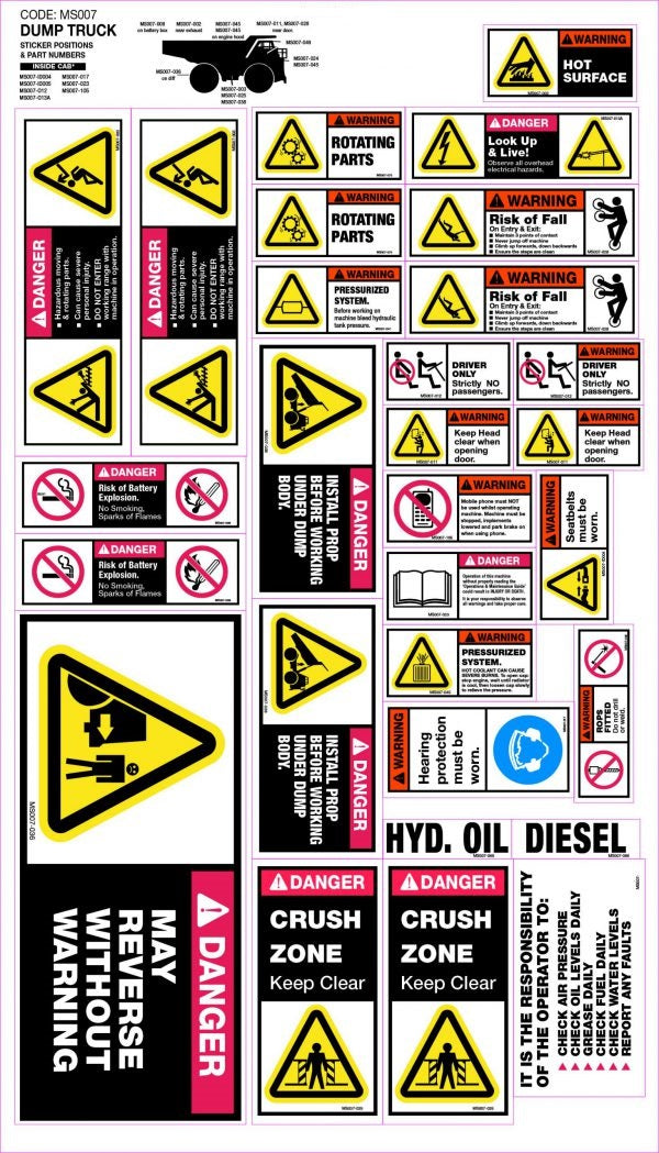 Dump Truck Sticker Kit – Ultimax Industries
