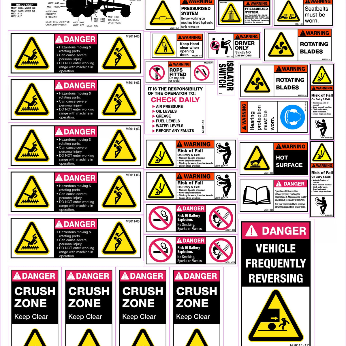 Grader Sticker Kit – Ultimax Industries