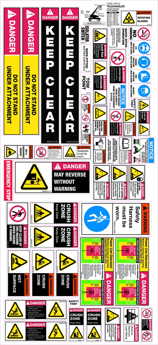 Tele Handler Sticker Kit – Ultimax Industries