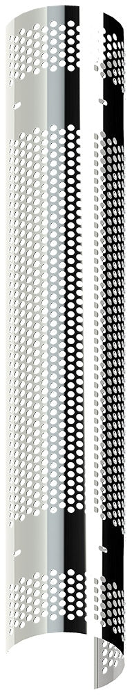 Muffler Guard 8" to 10" x 48" (1200mm) Long Half Guard Polished Stainl ...