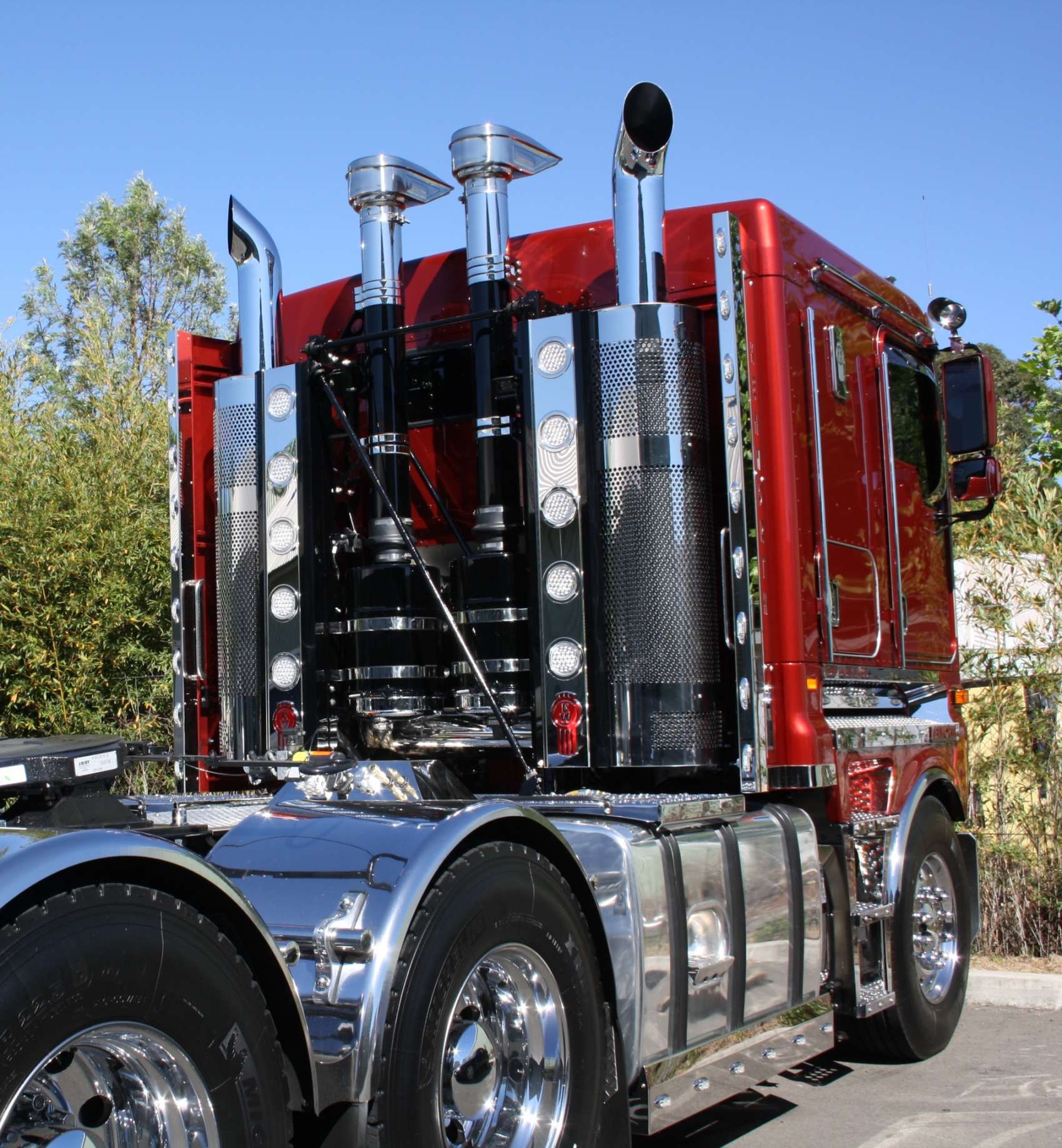 Silverback 350C Chrome Stack West Coast Curve 7" Reduced to 5" x 54" L ...