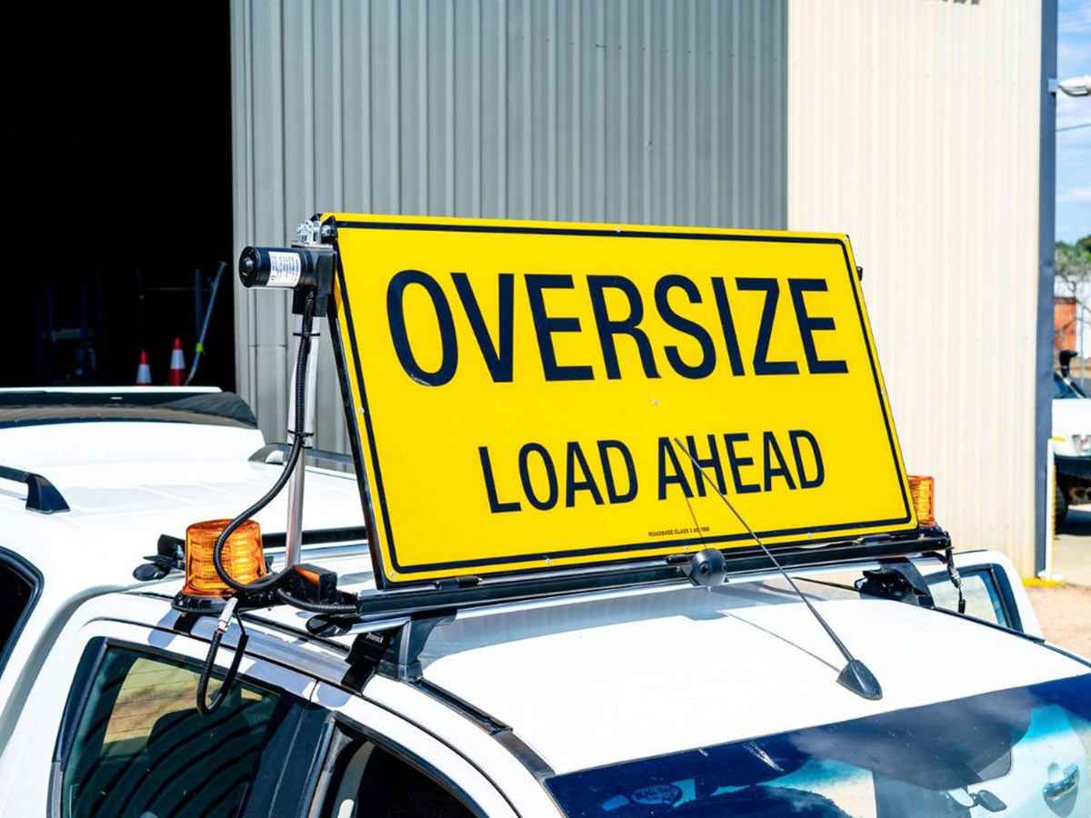 Custom Roof Mounted Oversize Load Ahead Sign Kit – Ultimax Industries