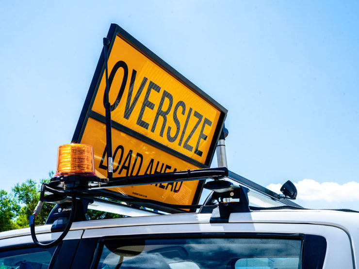 Custom Roof Mounted Oversize Load Ahead Sign Kit – Ultimax Industries